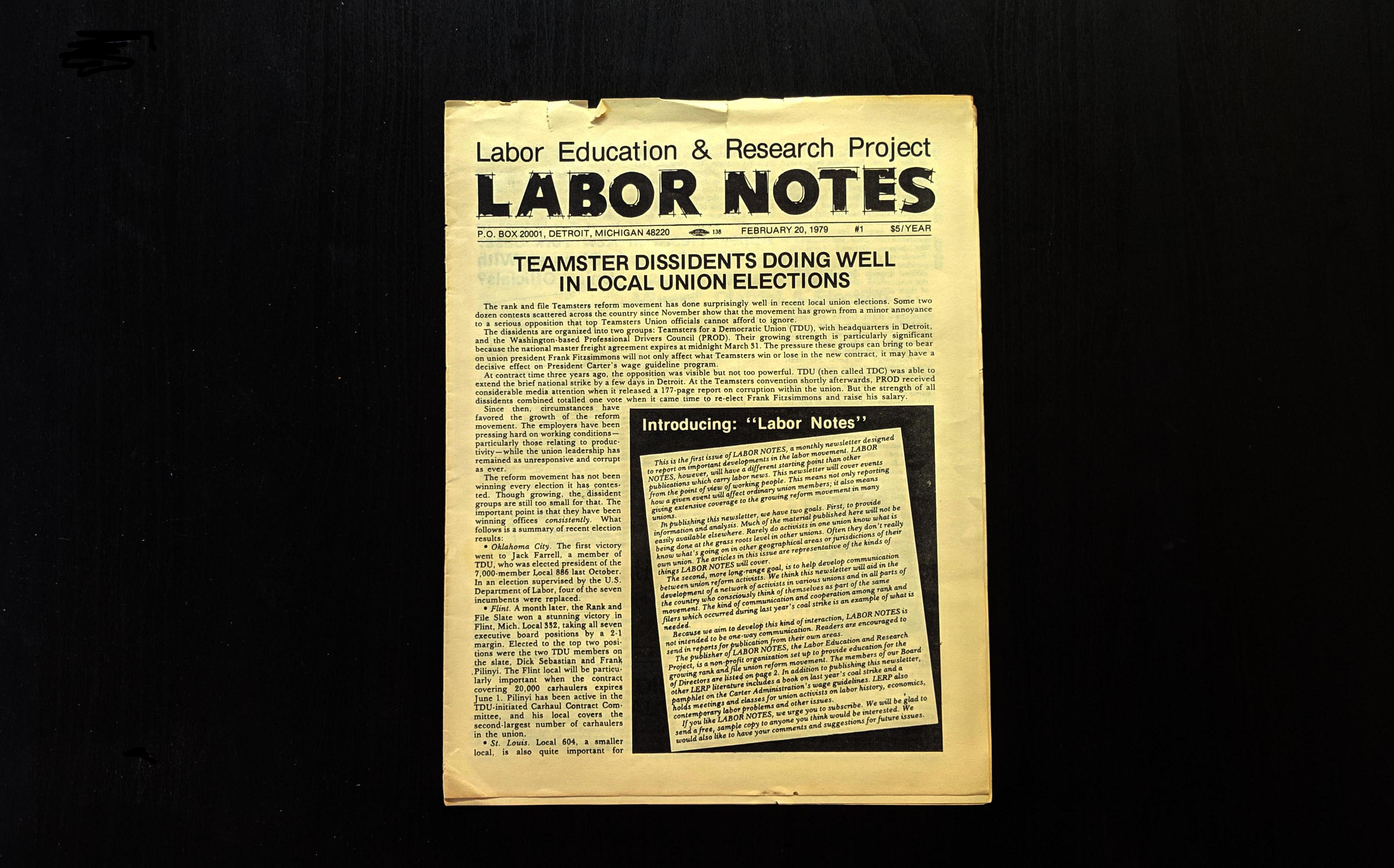 From the Archives: Introducing Labor Notes | Labor Notes
