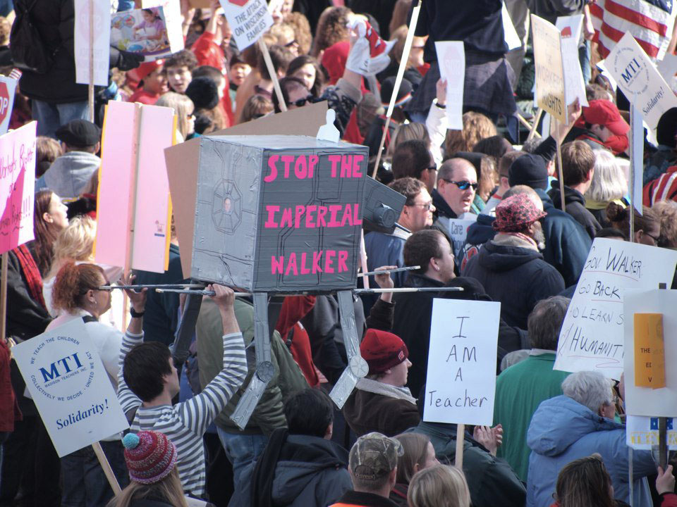 At the Madison Capitol: Demands and Tactics Have Shifted | Labor Notes