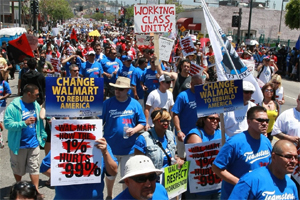 Walmart Workers March in L.A., Saying ‘No Thanks’ to New Stores | Labor ...