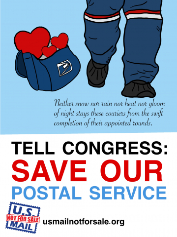 Downloadable Posters to Save the People's Postal Service | Labor Notes