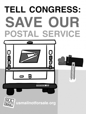 Downloadable Posters to Save the People's Postal Service | Labor Notes