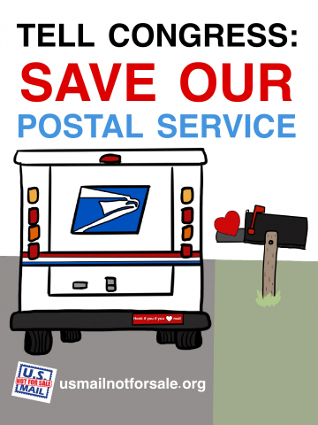 Downloadable Posters to Save the People's Postal Service | Labor Notes