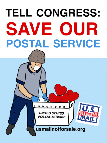 Downloadable Posters to Save the People's Postal Service | Labor Notes